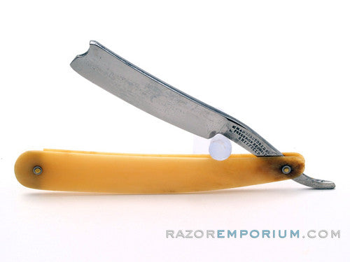 5/8" Frederick Reynolds Straight Razor w/ Original Scales Near Wedge ...